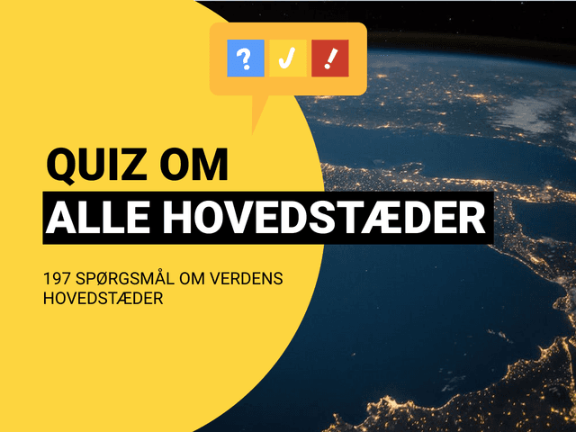 Quiz om Danmarks Byer: Dansk byquiz med 20 spørgsmål