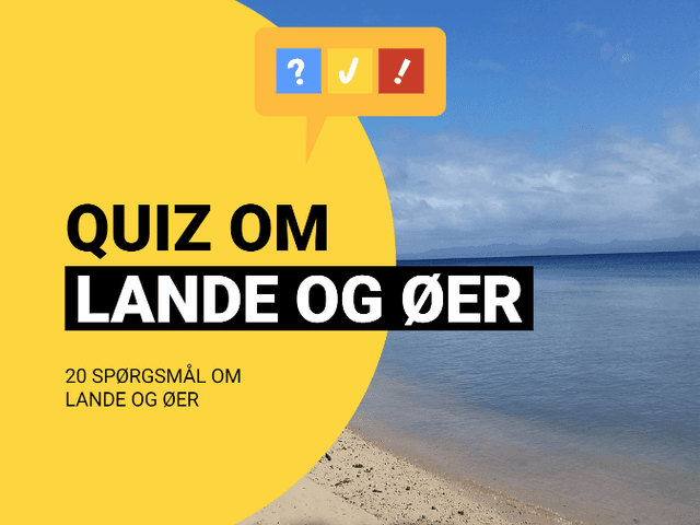 Geografi Quiz: 100+ geografi spørgsmål samlet i geografiquizzer